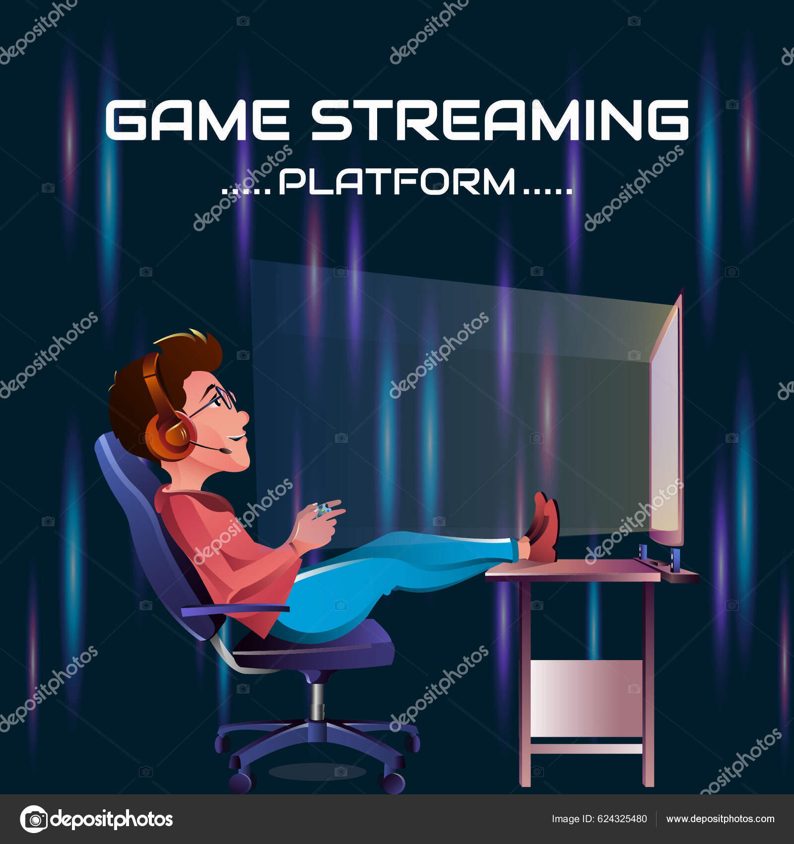 Streaming Cartoon Banner