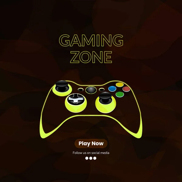 Banner Design Gamer Zone Template Stock Vector by ©F1Digitals 624333474