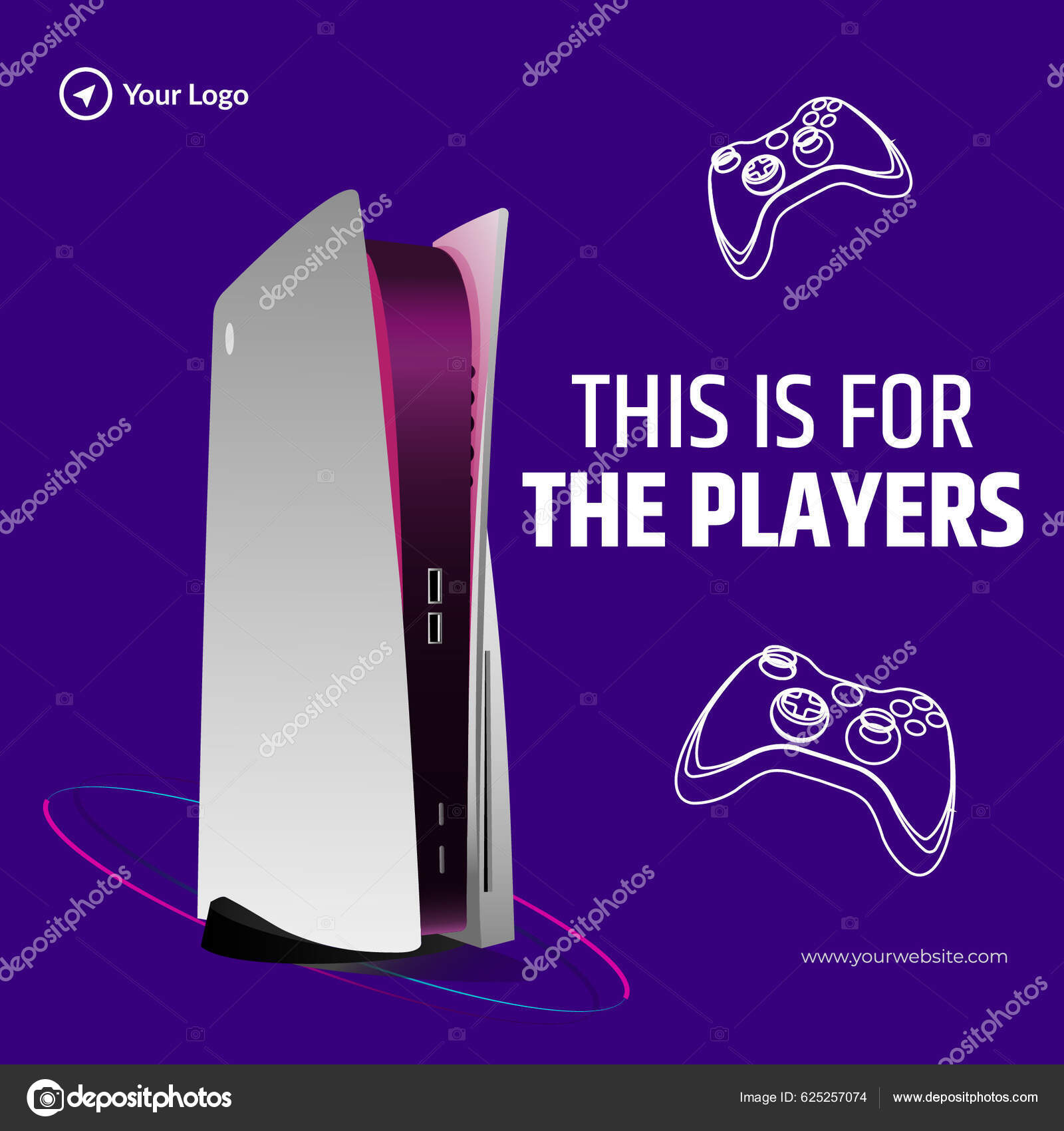 Banner Design Players Template Stock Vector by ©F1Digitals 625257074