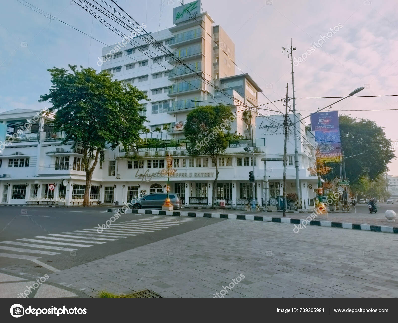Malang Indonesia June 2024 Side View Lafayette Caf Eatery Using — Stock ...