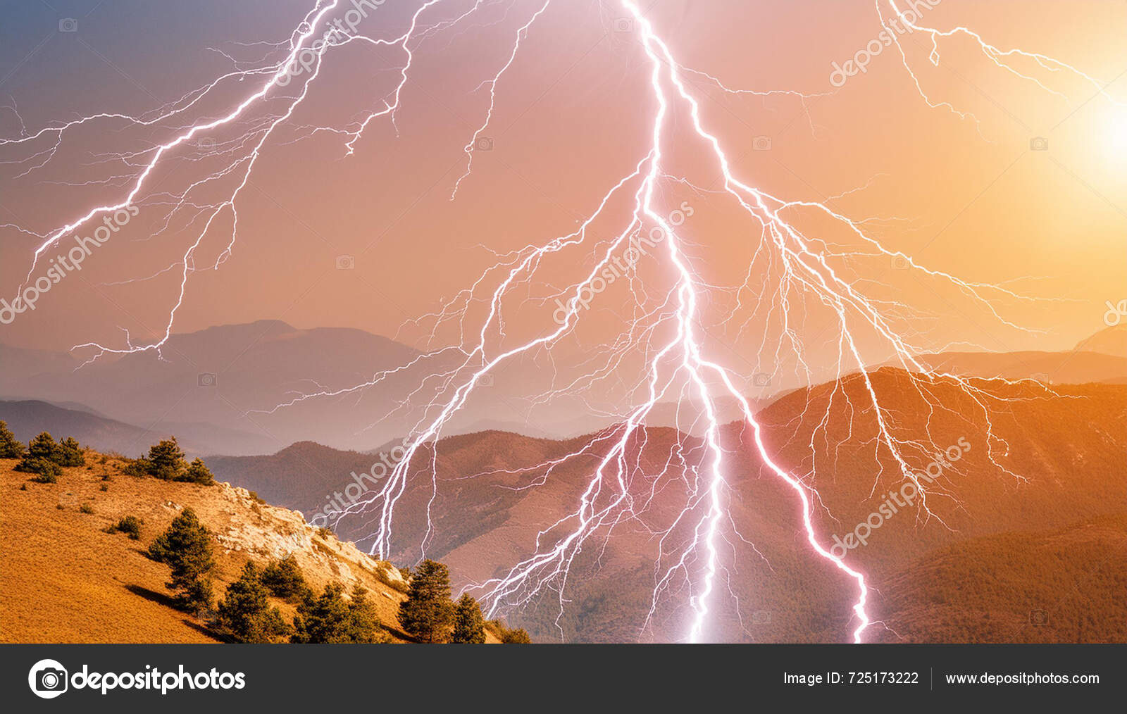 Abstract Zap Lightning Bolt Excitement Modern Gradient Background Stock ...