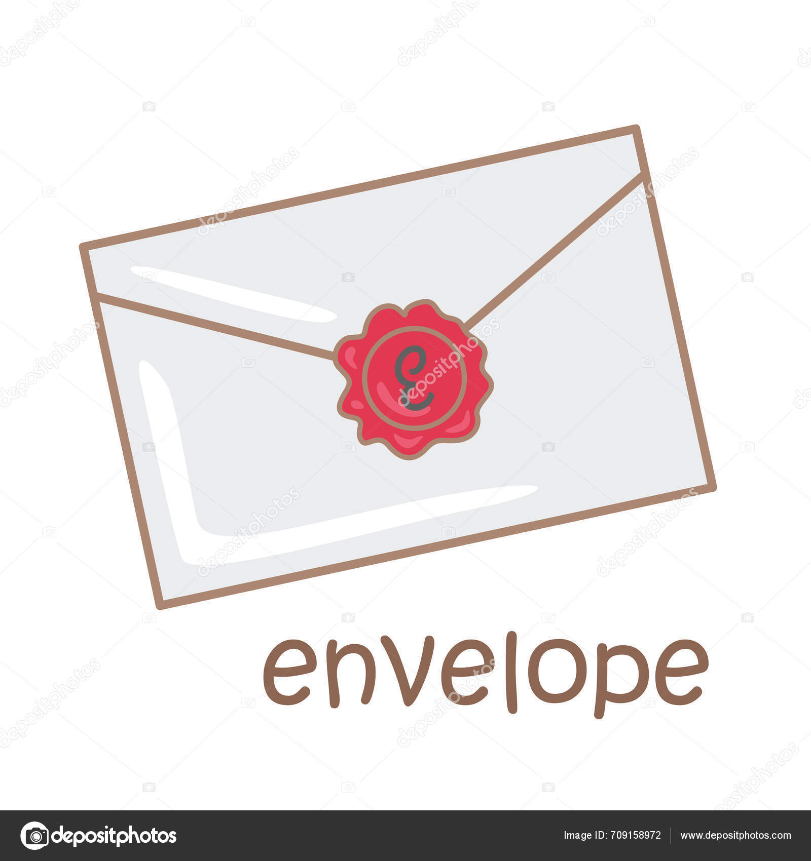 Alfabeto Para Envolvente Vocabulario Escuela Lección Ilustración ...