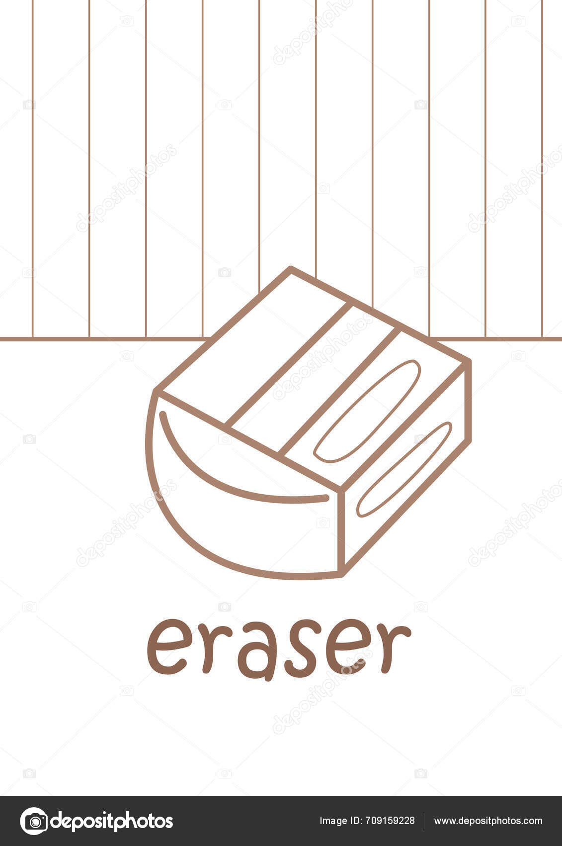 Alphabet Eraser Vocabulary School Lesson Cartoon Coloring Pages ...