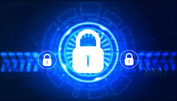 Internet security background. Digital illustration - Stock Image ...