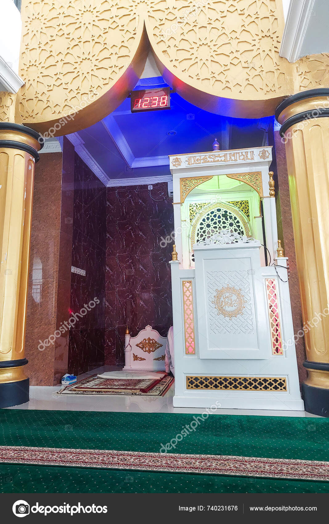 Pangkep Indonesia July 2024 Mini Pulpit Made Wood — Stock Editorial ...