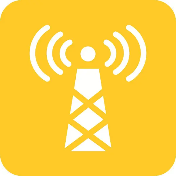 Señales, telecomunicaciones, imagen de vector de icono de torre ...