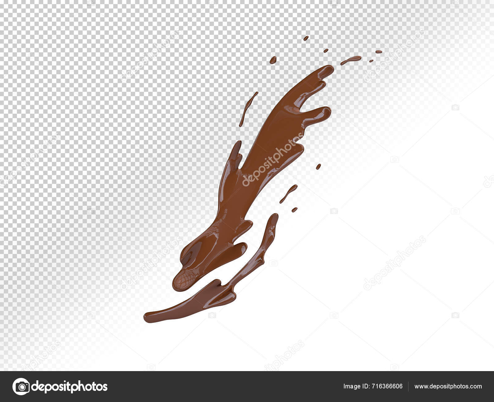 Realistic Nutella Chocolate Splash Bursts Coffee Milk Latte Splatter ...