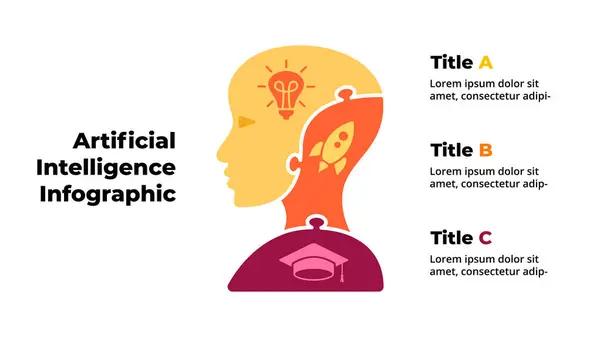 Infografis Kecerdasan Buatan Ikon Pengetahuan Digital Mesin Deep ...