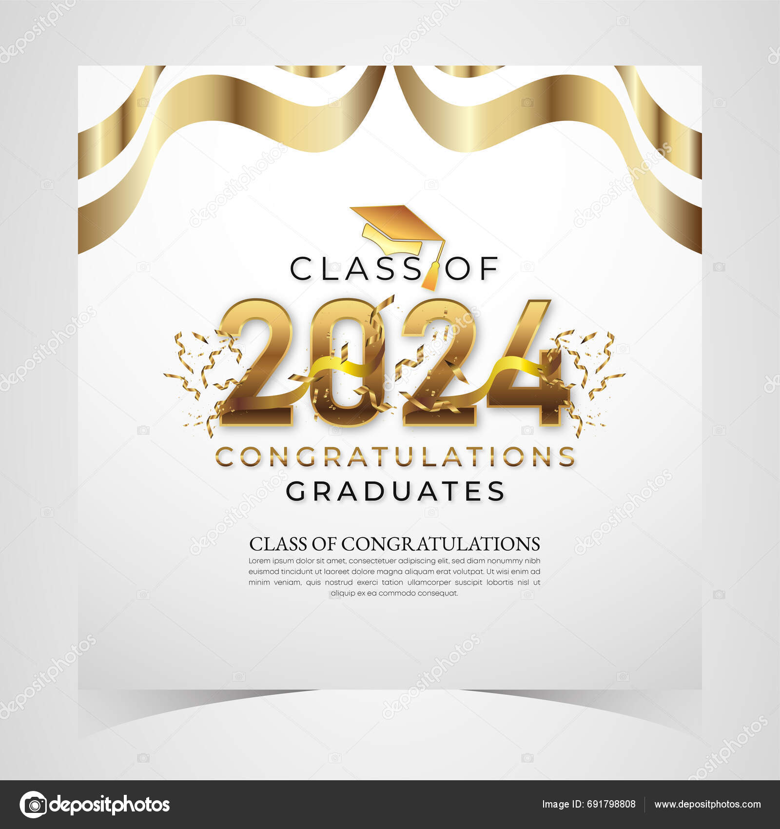 Class 2024 Congratulations Graduates Academic Cap Diploma Graduation ... Class 2024 Congratulations Graduates Academic Cap Diploma Graduation ...