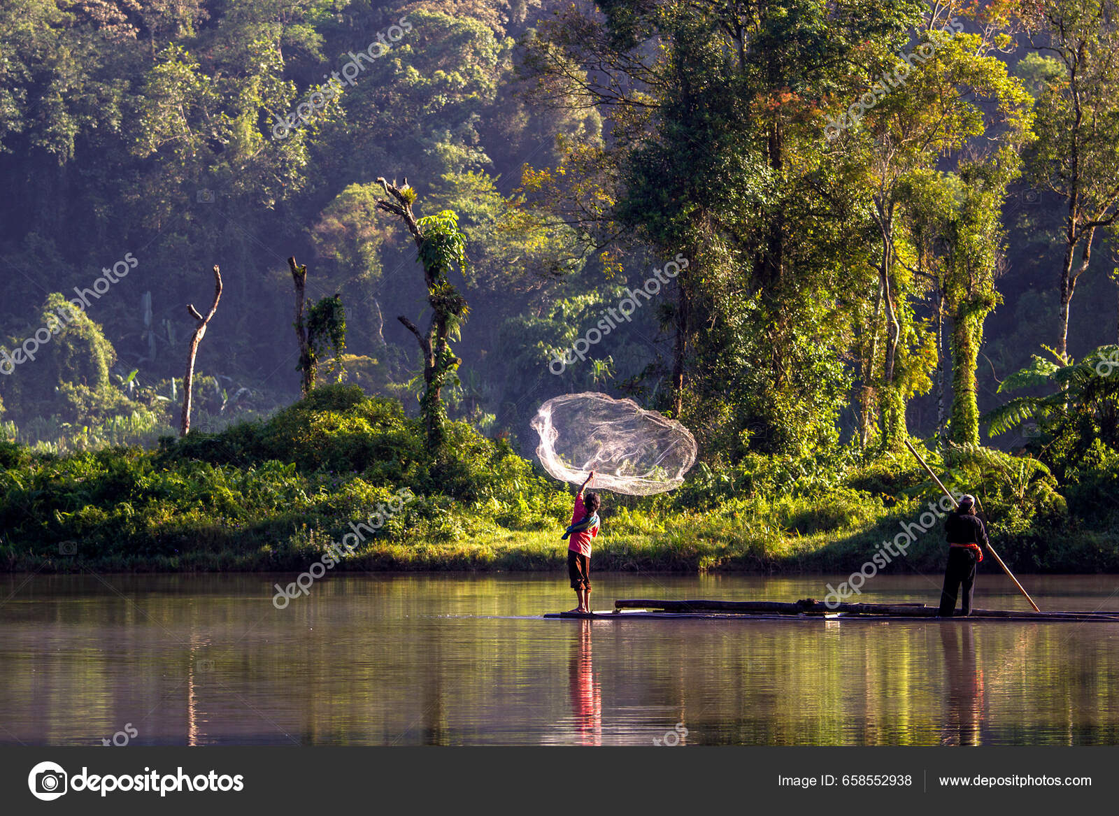 Situ Gunung Está Localizado Parque Nacional Mount Gede Pangrango Gunung ...