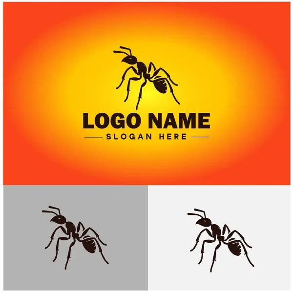 Formiga Logo Insetos Ícone Empresa Marca Empresa Formiga Logotipo ...