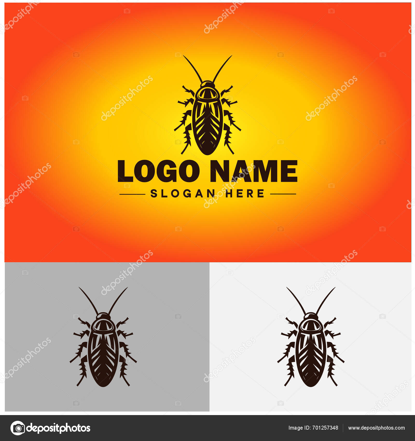 Cockroach Logo Vector Art Icon Graphics Business Brand Icon Cockroach ...