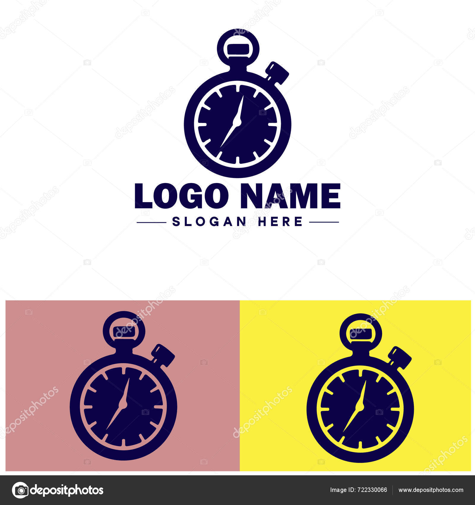 Cronómetro Cronómetro Cronómetro Cronómetro Cronómetro Logotipo Plano ...