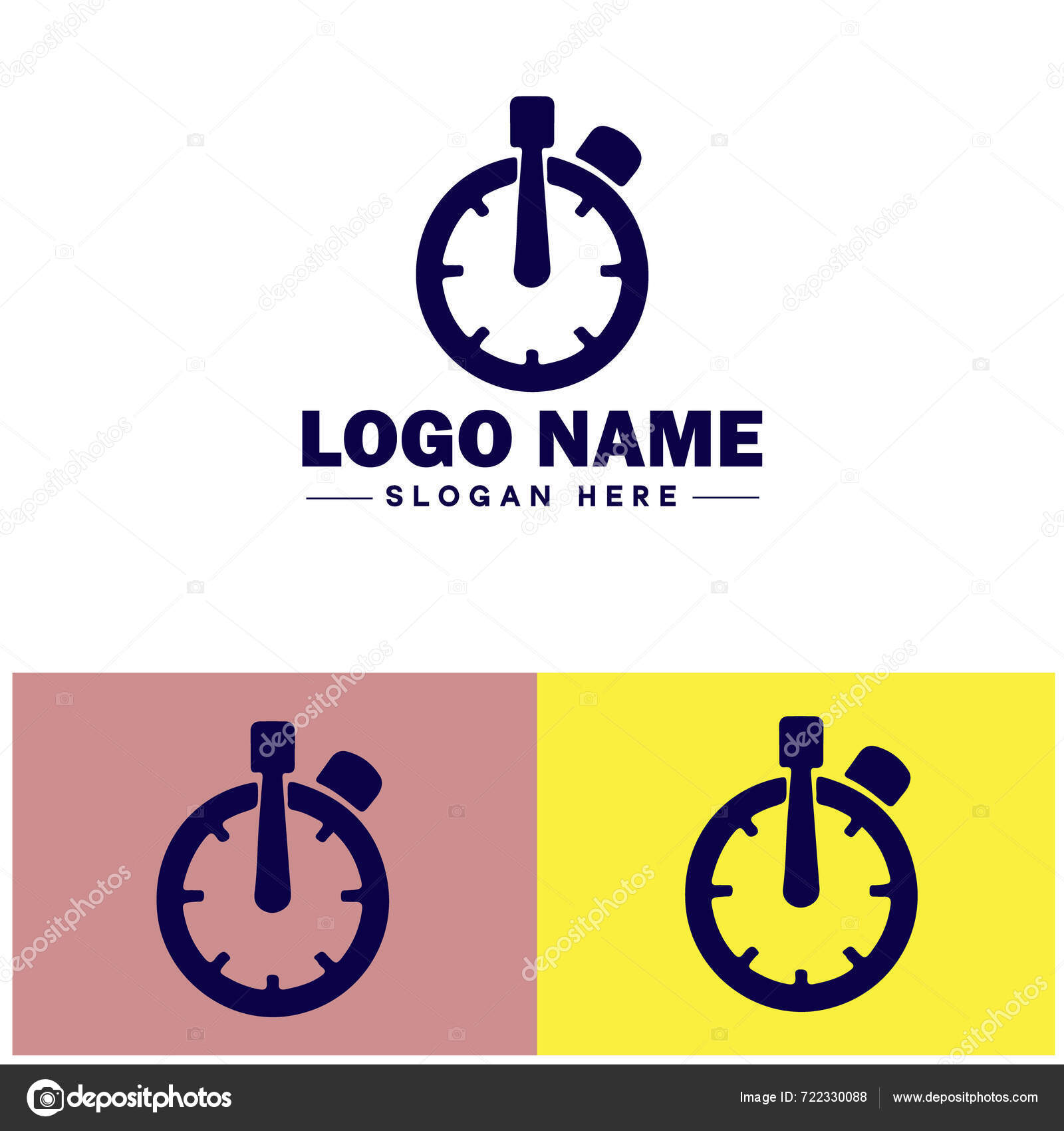 Cronómetro Cronómetro Cronómetro Cronómetro Cronómetro Logotipo Plano ...