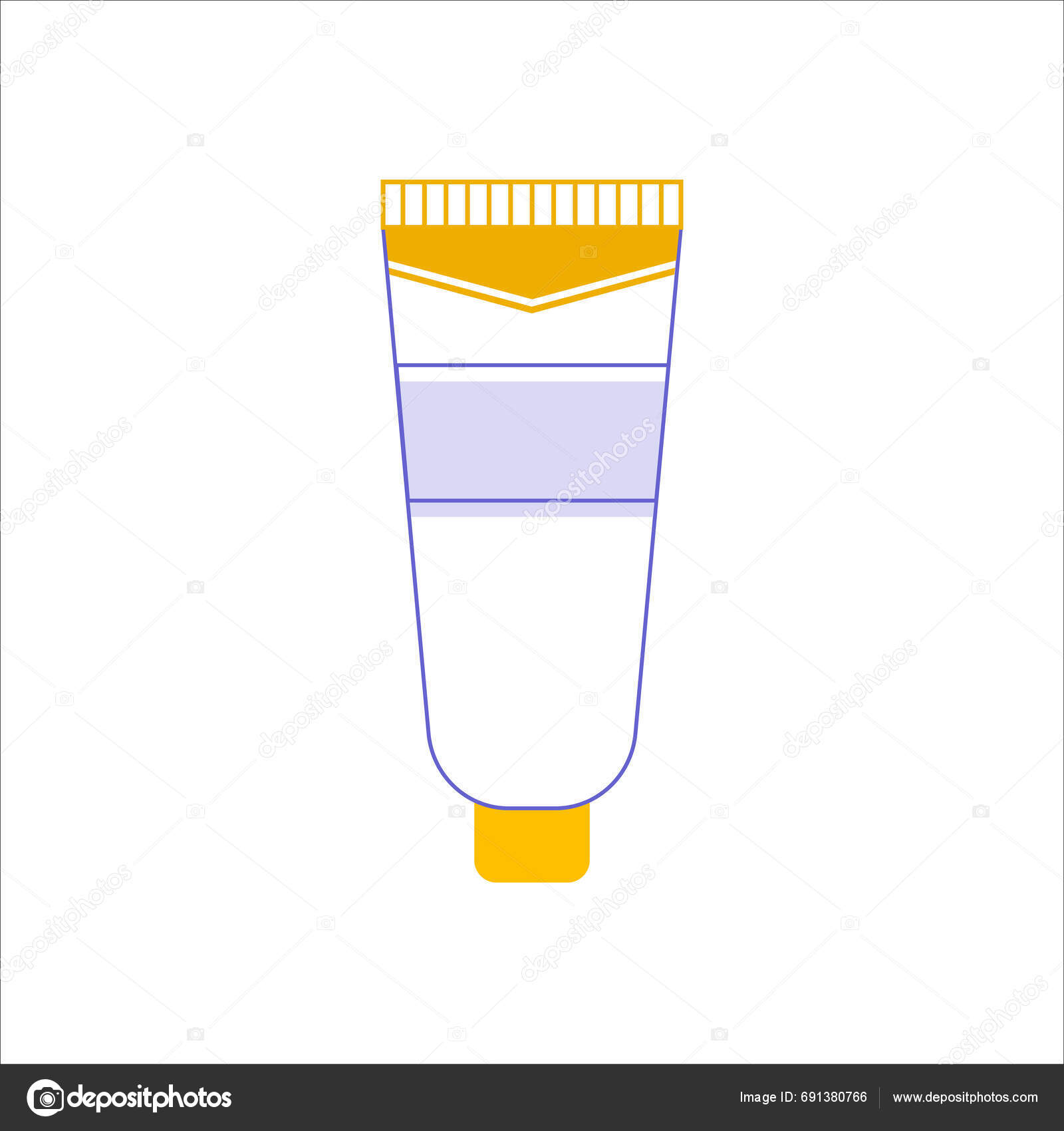 Cosmetic Tube Vector Illustration White Background Stock Vector by ...
