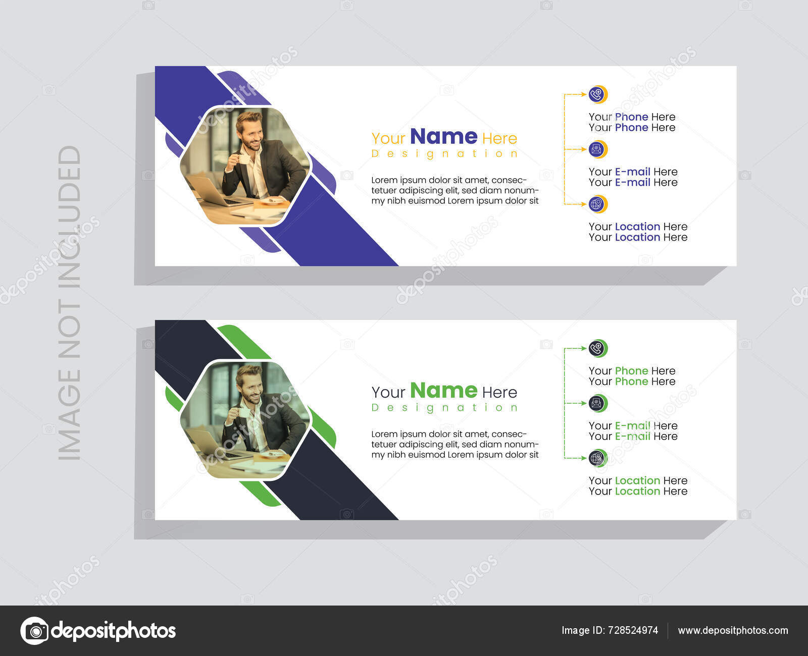 Sleek Professional Email Signature Design Featuring User's Name Title ...