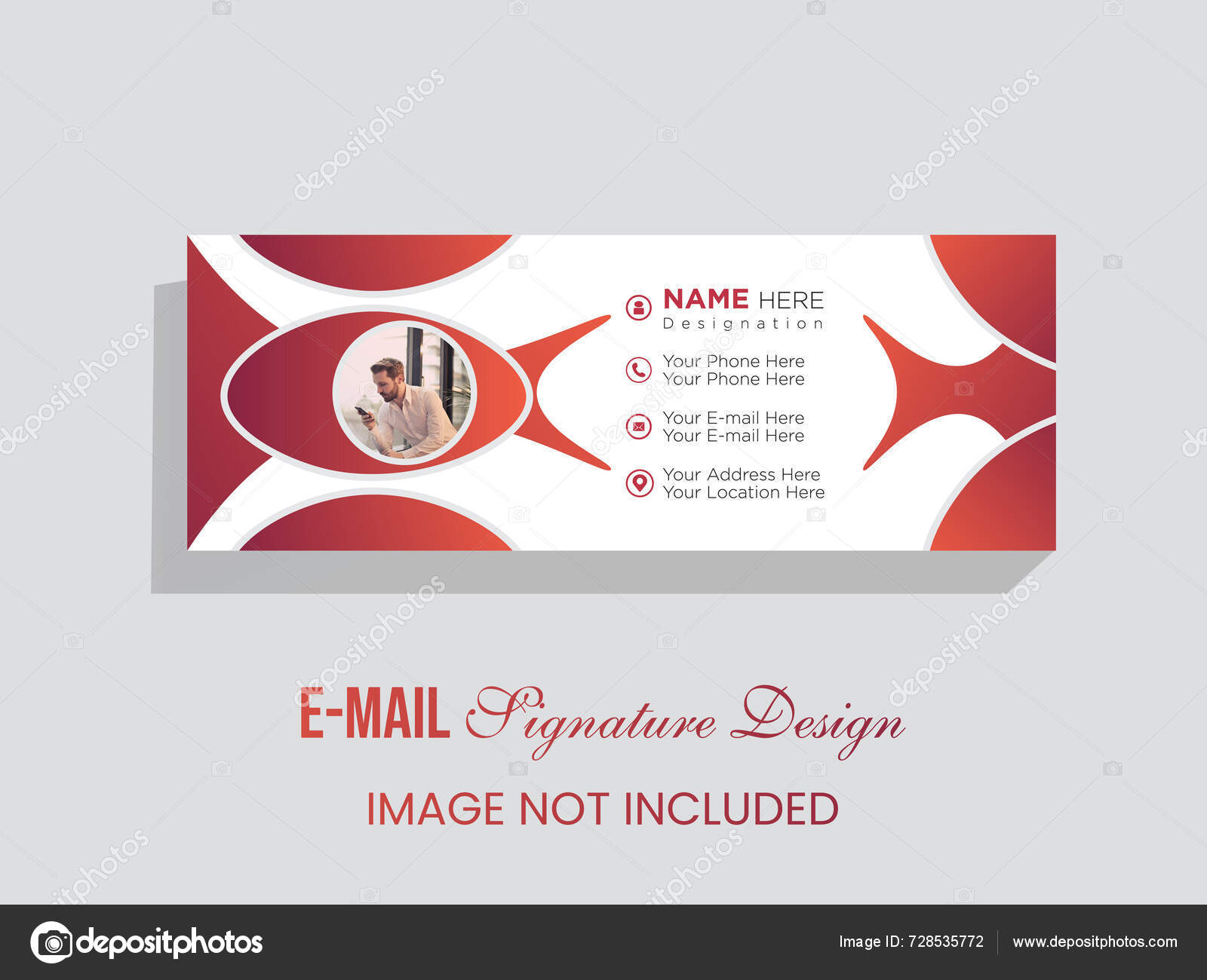 Sleek Email Signature Design Featuring Name Title Contact Info Social ...