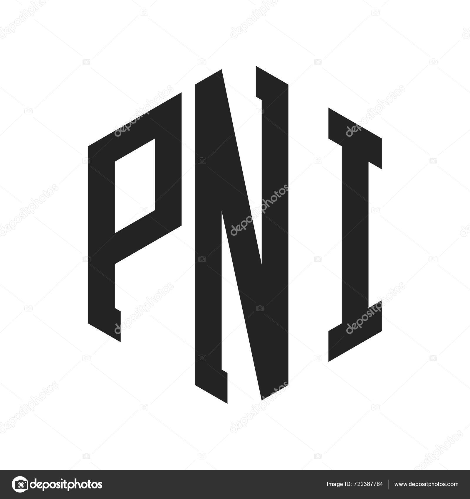 Pni Logo Design Logo Inicial Del Monograma Pni Con Forma Vector de ...