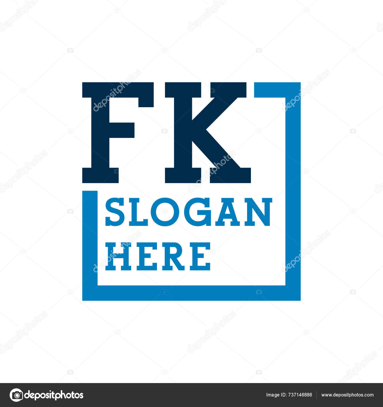 Minimal Initials Logo Letters Initial Letter Logo Stock Vector by ...