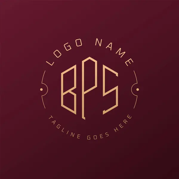 Diseño de logotipo BPS de lujo, logotipo de monograma BPS de letra elegante. Plantilla ...