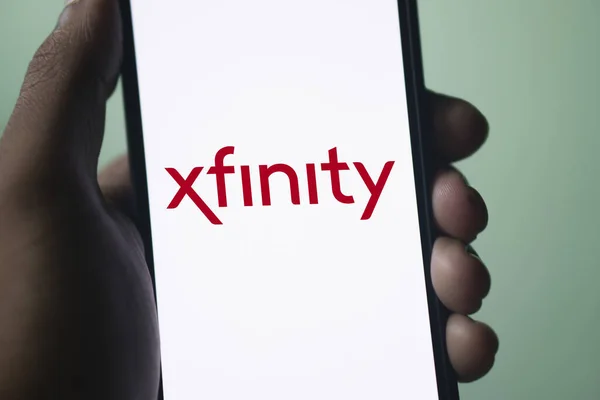 Dhaka Bangladesh February 2024 Person Holding Smartphone Universal Logo ...