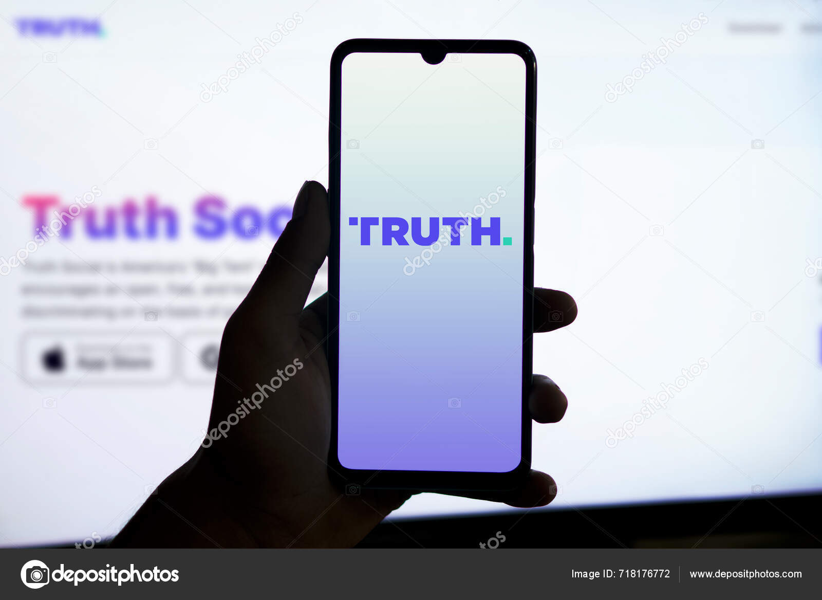 Dhaka Bangladesh May 2024 Social Media Platform Truth Social Logo — Stock Editorial Photo ...