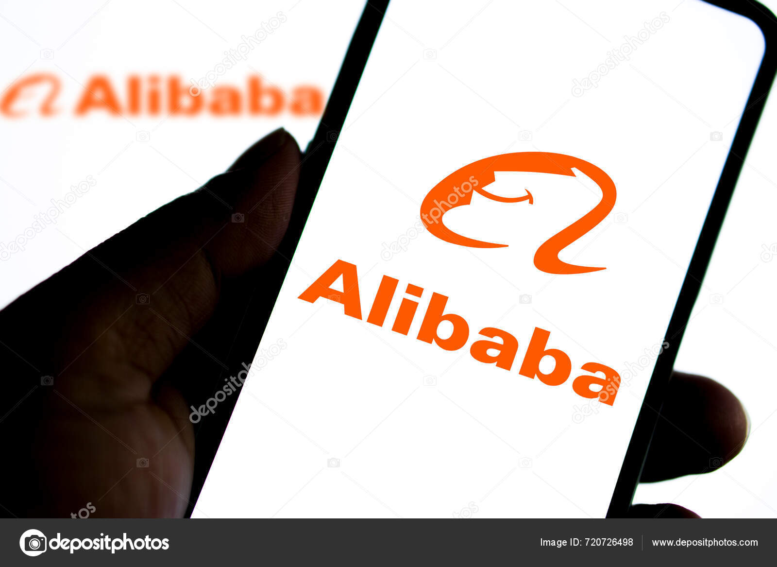 Dhaka Bangladesh Mayo 2024 Logotipo Alibaba Aparece Teléfono ...