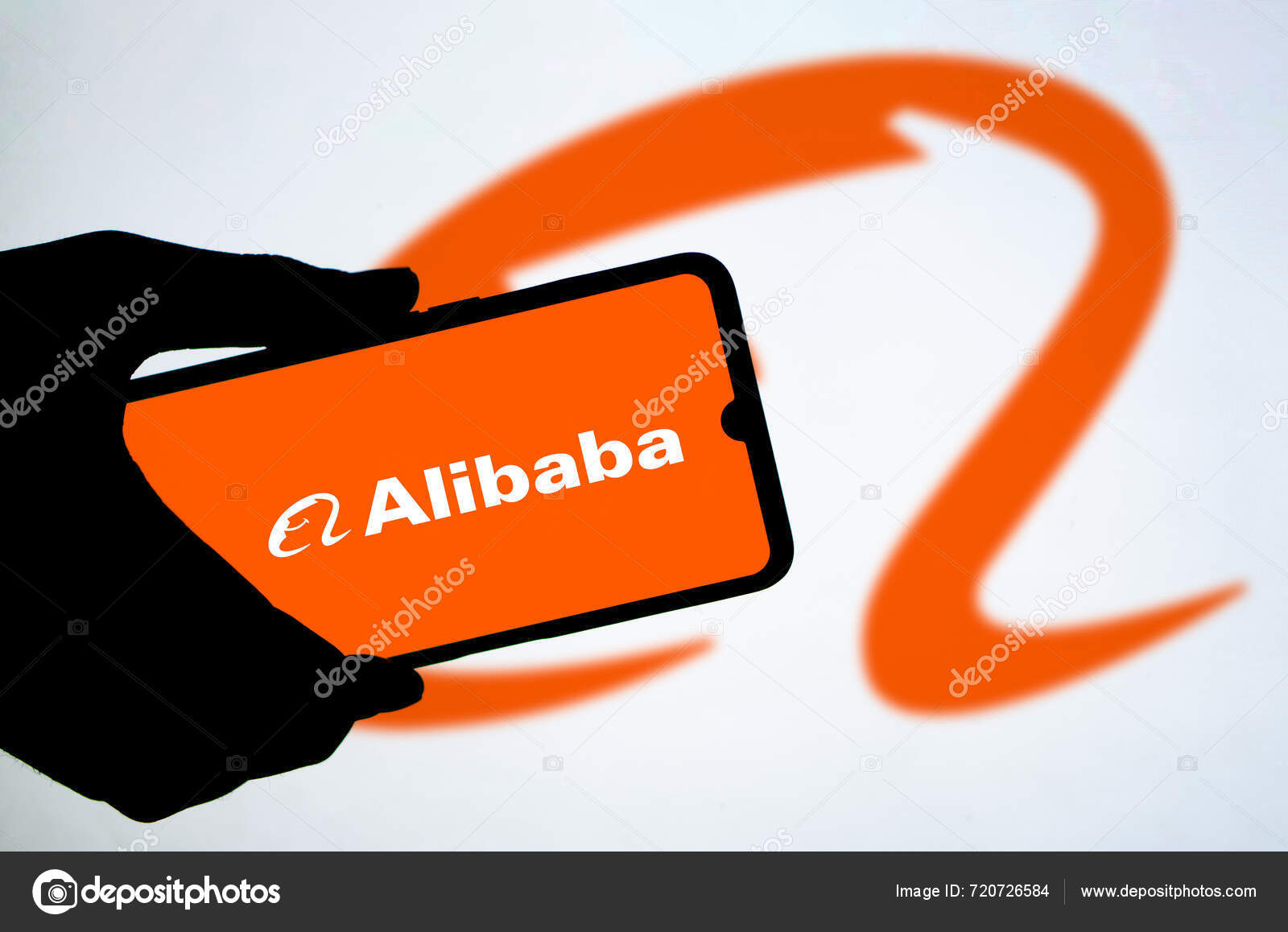 Dhaka Bangladesh May 2024 Alibaba Logo Displayed Smartphone — Stock ...