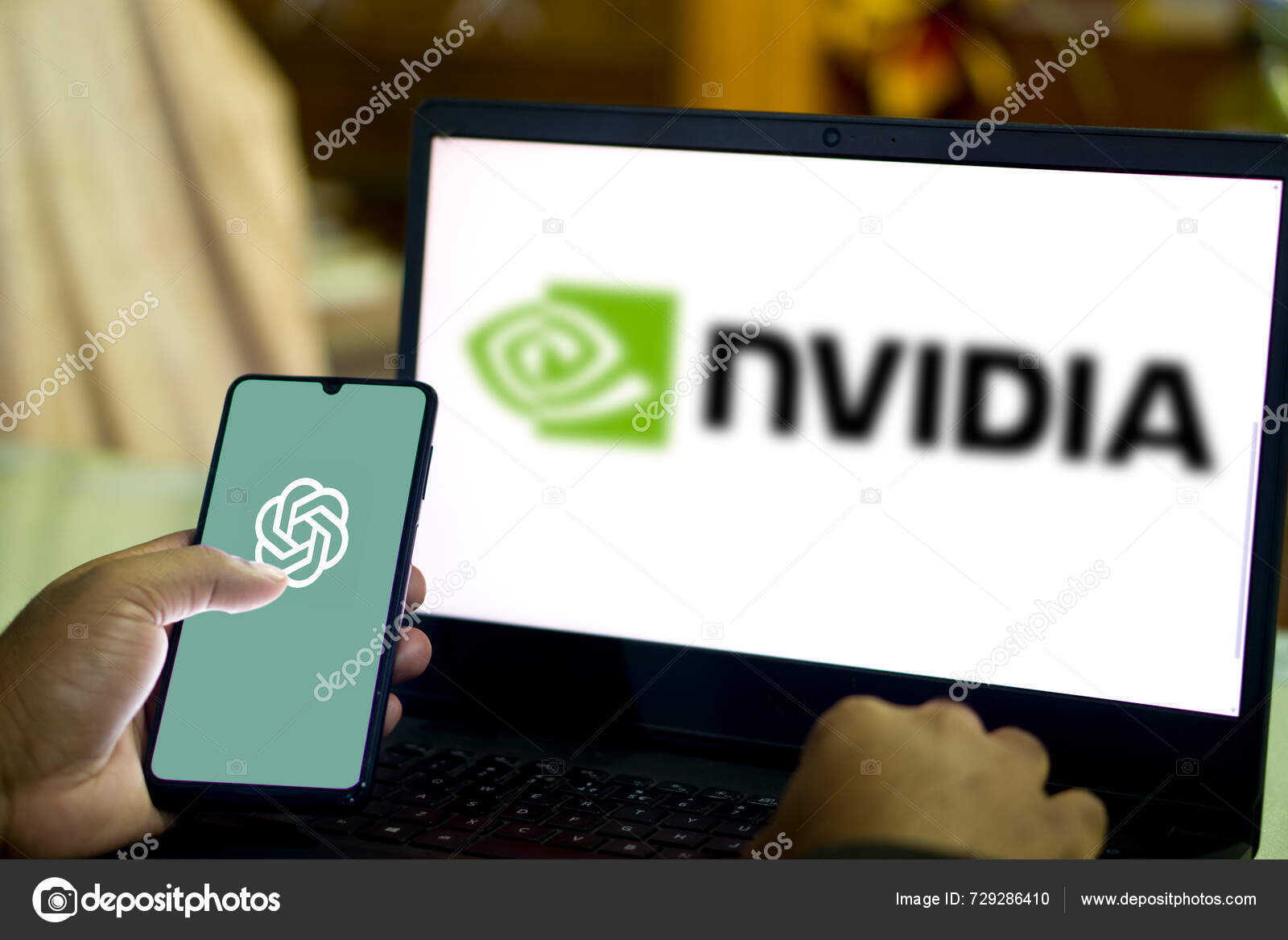 Dhaka Bangladesh June 2024 Nvidia Chatgpt Logo Displayed Smartphone — Stock Editorial Photo ...