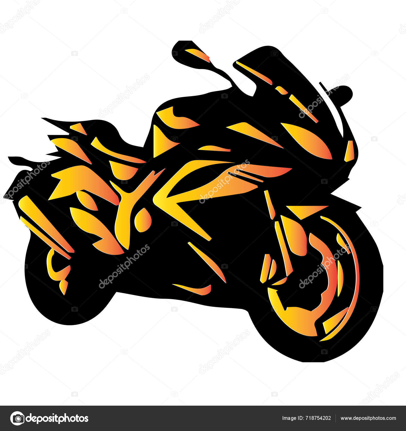 Ilustrasi Simbol Vektor Ikon Sepeda Motor Vektor Stok oleh ©Fendi1212 718754202