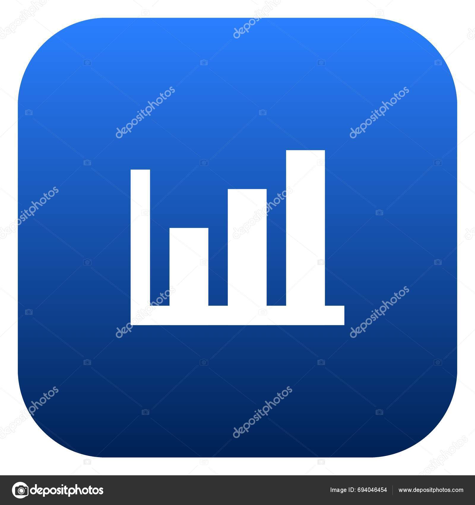 Graph Data Chart Icon Square Background Stock Vector by ©Nuwirana 694046454