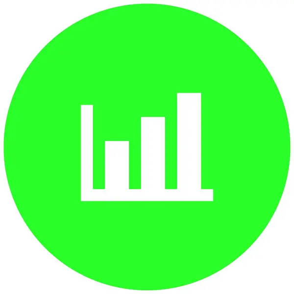 Graph Chart Data Icon Circle Backgrounds Vector Stock Vector by ...