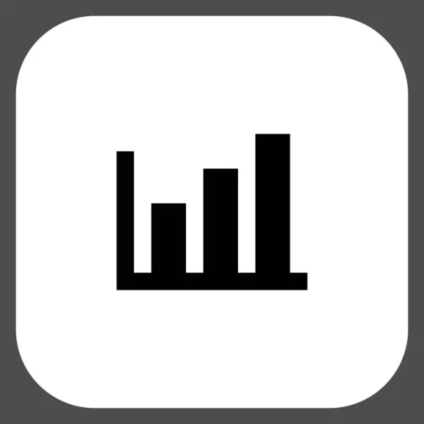 Graph Data Chart Icon Square Background Stock Vector by ©Nuwirana 694046454