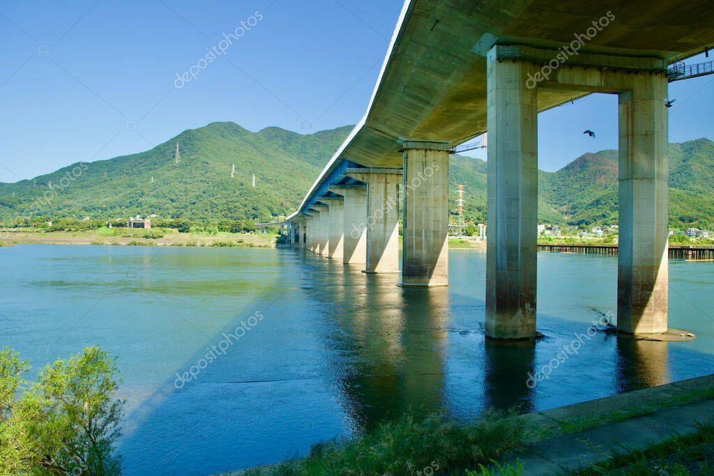 Hanam City, Corea del Sur - 1 de octubre de 2023: Mirando hacia la ...