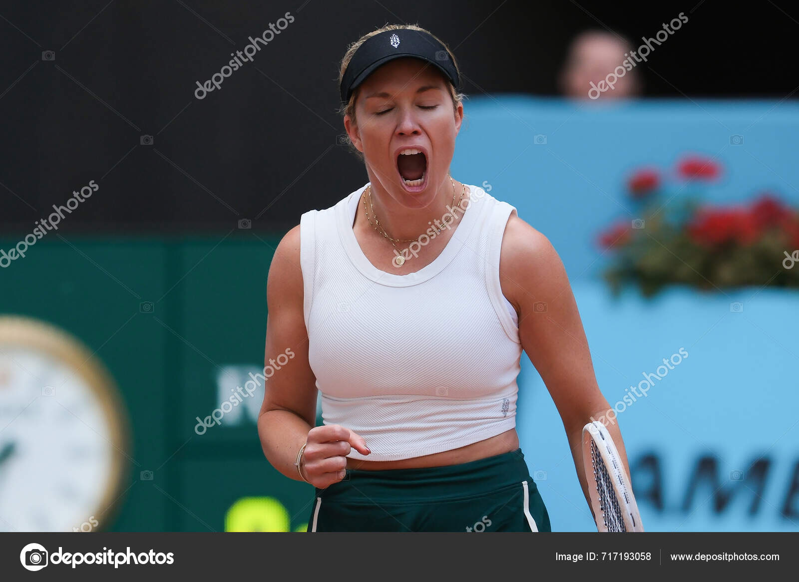 Danielle Collins Third 2024 Wta Tour Madrid Open Tournament Tennis ...
