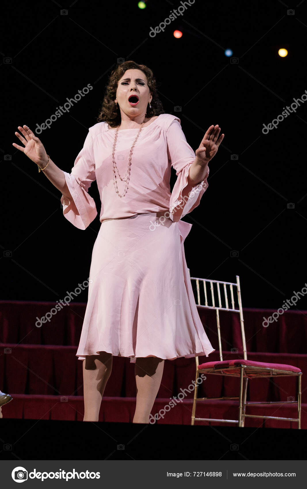 Singers Perform Representation Opera Dona Francisquita Miss ...