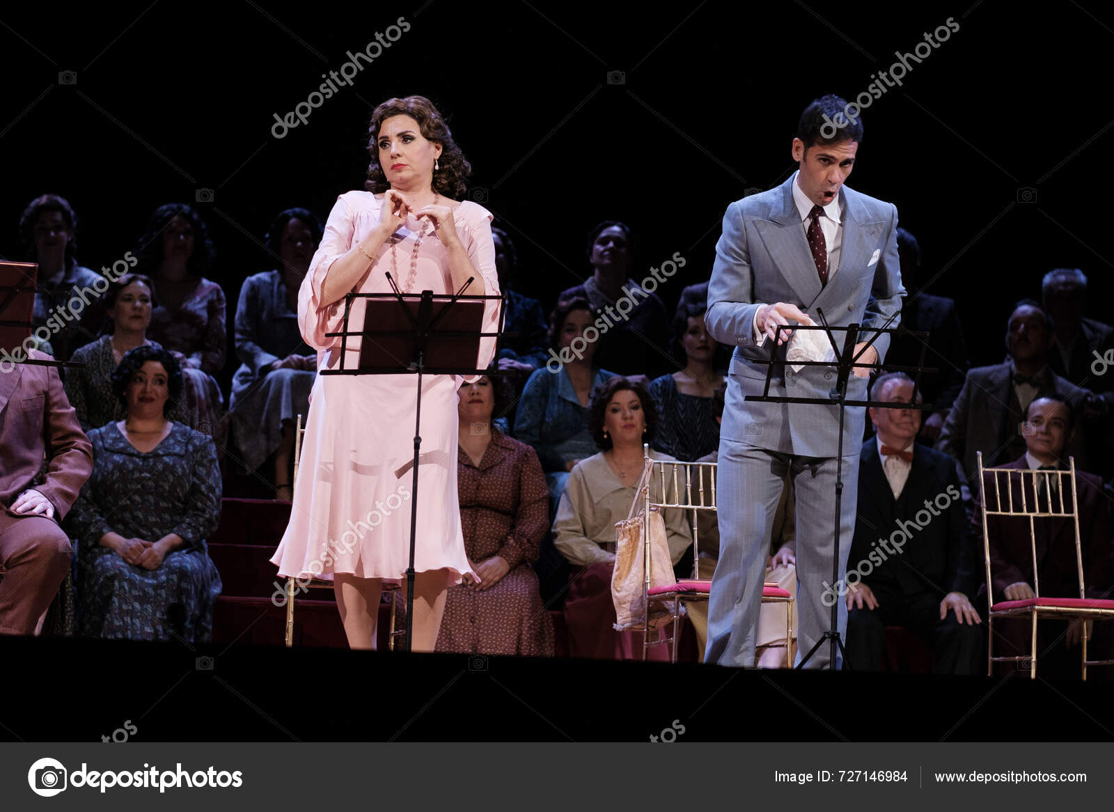 Singers Perform Representation Opera Dona Francisquita Miss ...