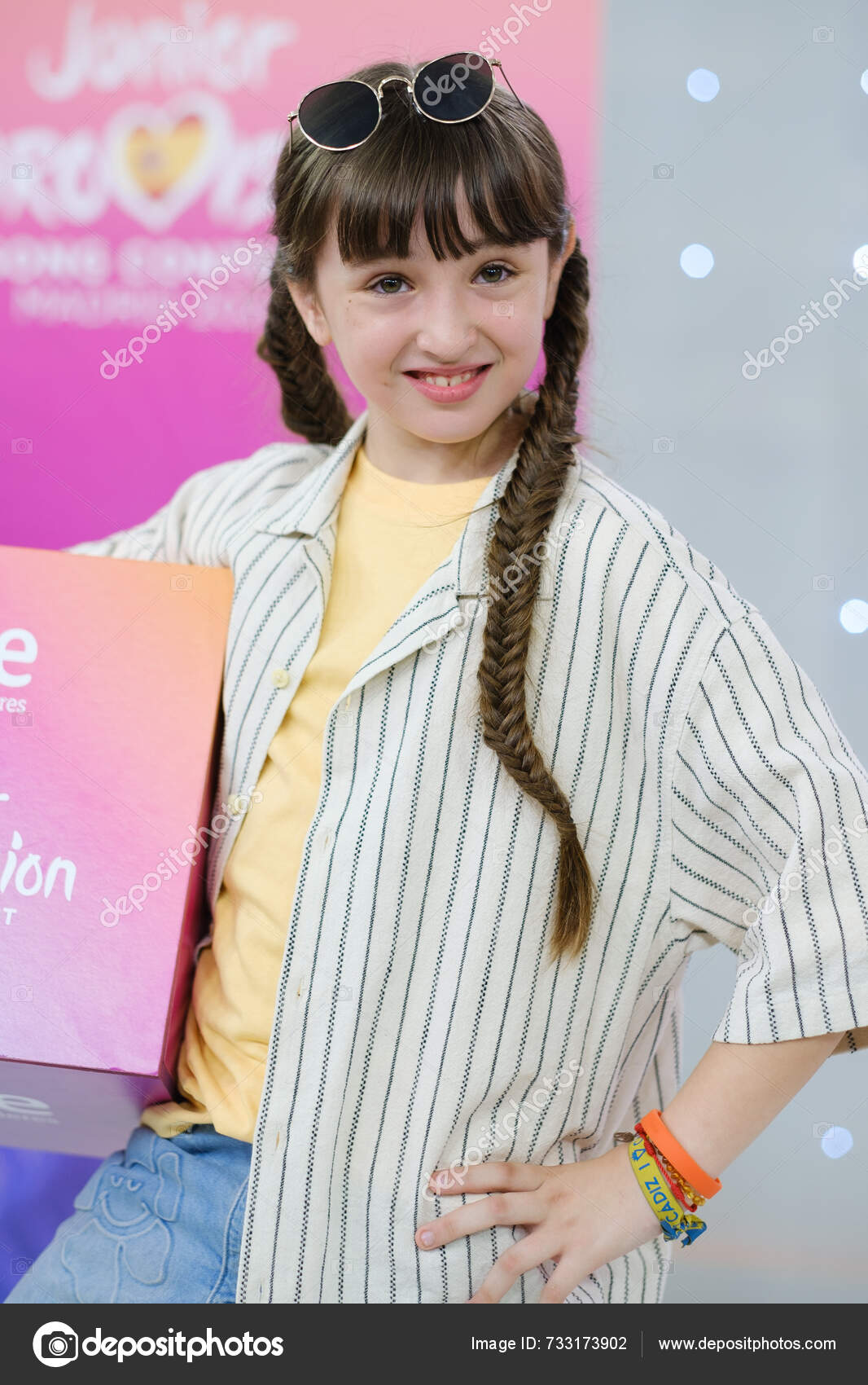 Chloe Delarosa Durante Presentación Del Representante España Junior ...