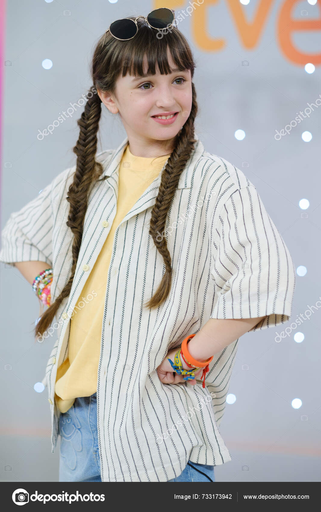 Chloe Delarosa Durante Presentación Del Representante España Junior ...