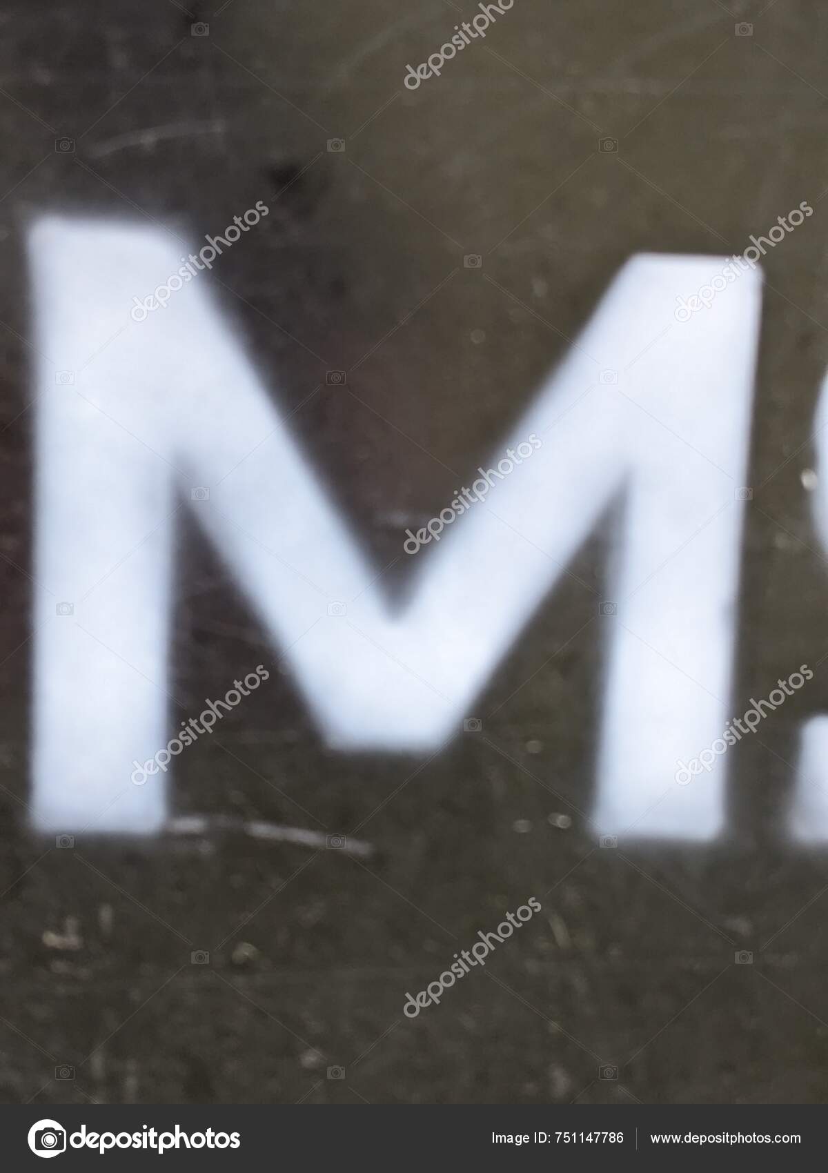 Handwriting Letter Distressed State Sign Font Typography — Stock Photo ...