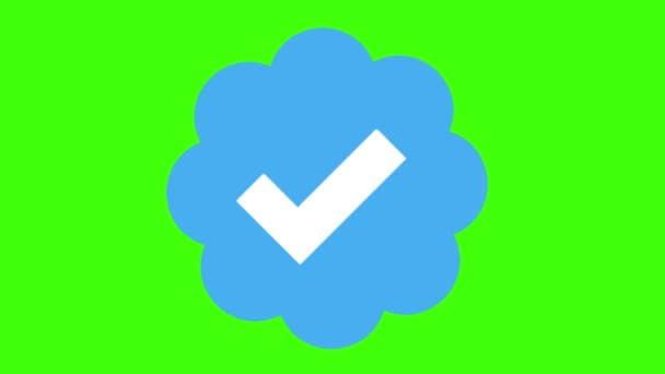 Animation Cartoon Check Mark Icon Green Screen Background Check Mark ...