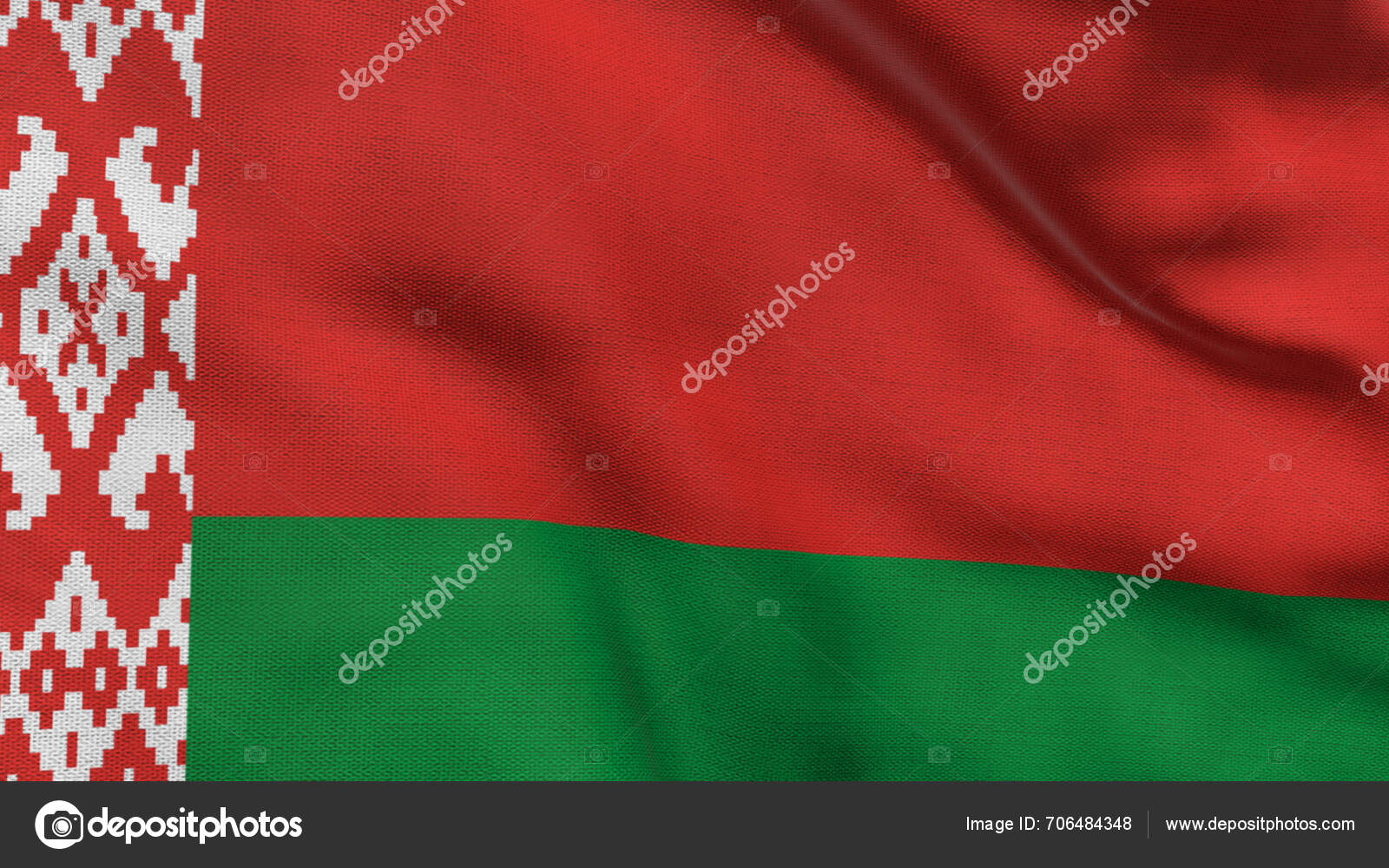 High Detailed Flag Belarus National Belarus Flag Europe Illustration ...