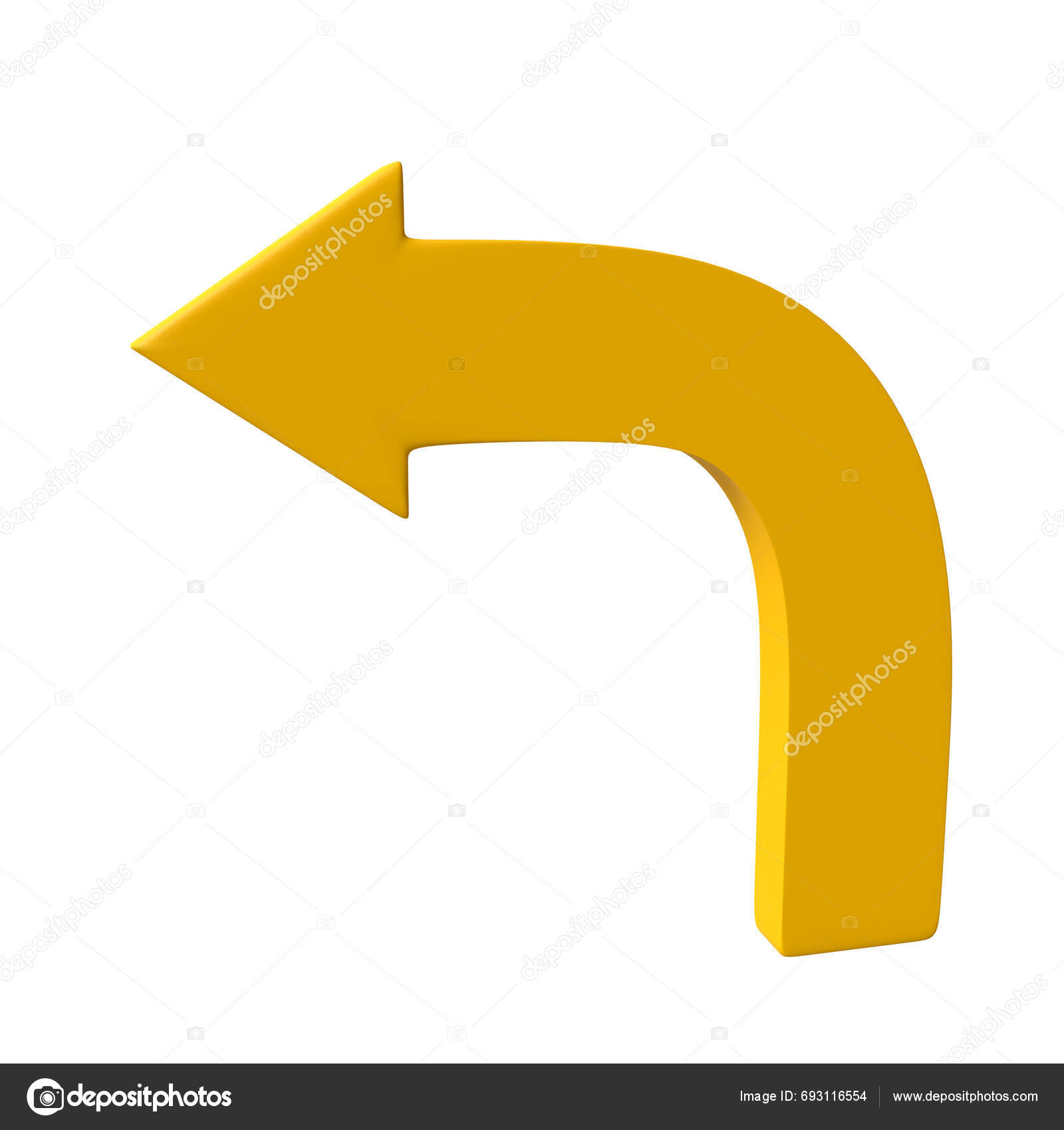 Yellow Arrow Illustration — Stock Photo © phuong080588 #693116554