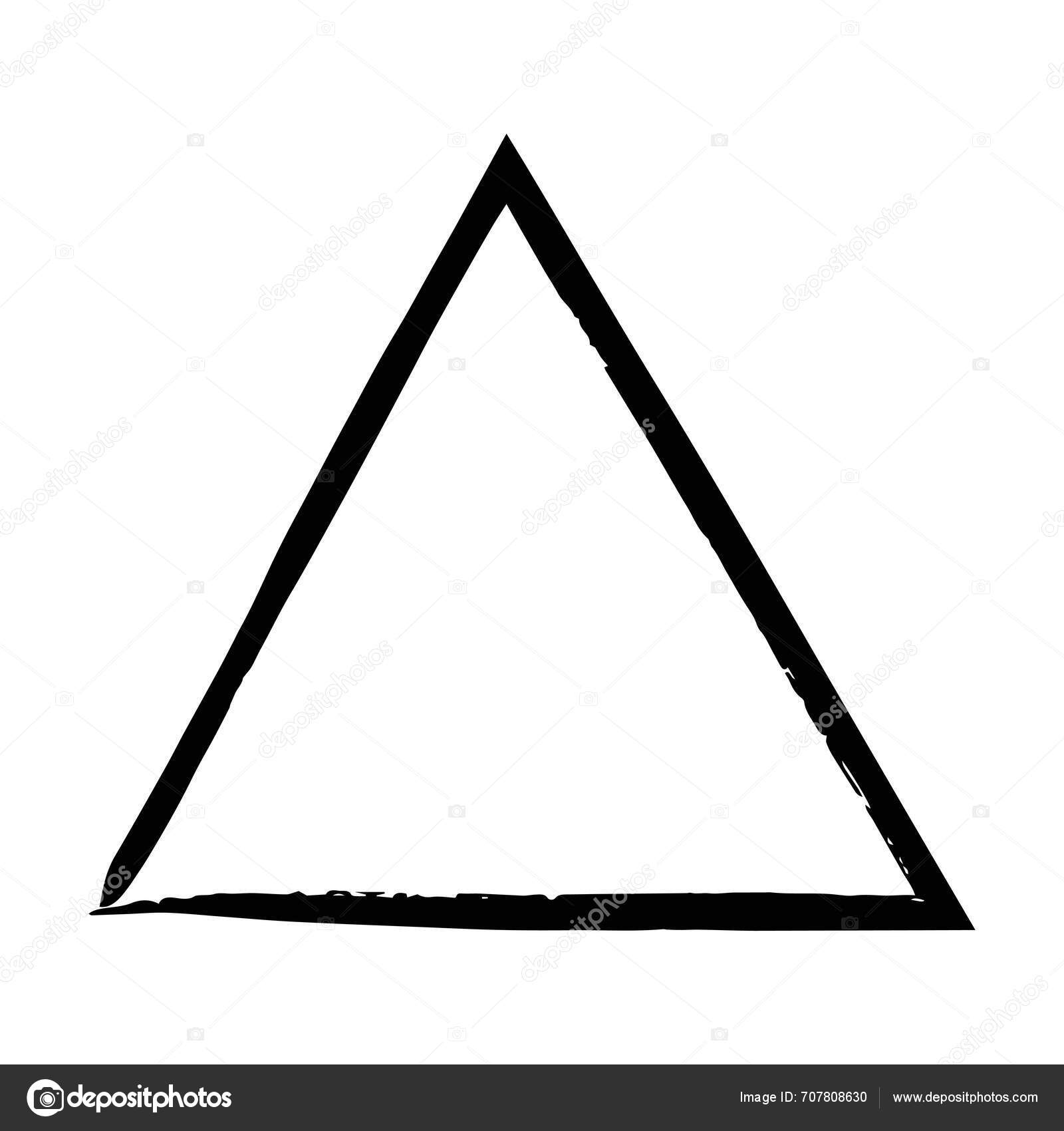 Triangle Grunge Texture Element Frame Border Shape Icon Decorative ...