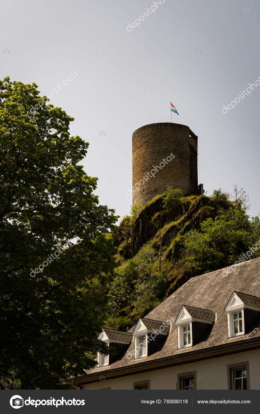 Watchtower Esch Sur Sure Castle — Stock Photo © bluetoon0 #760090118