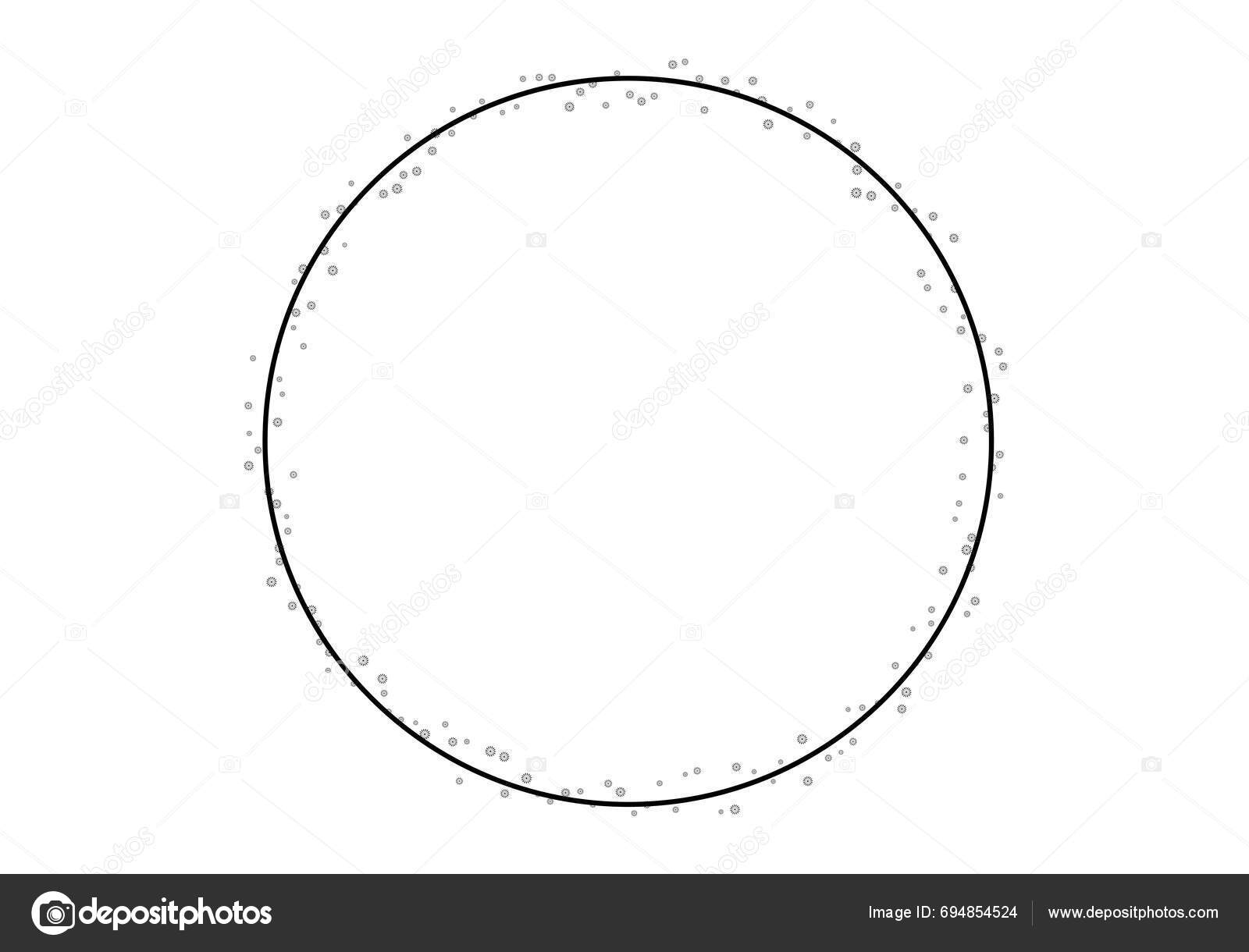 Black Circular Frame Particles Stock Vector by ©Gabrieuskal 694854524