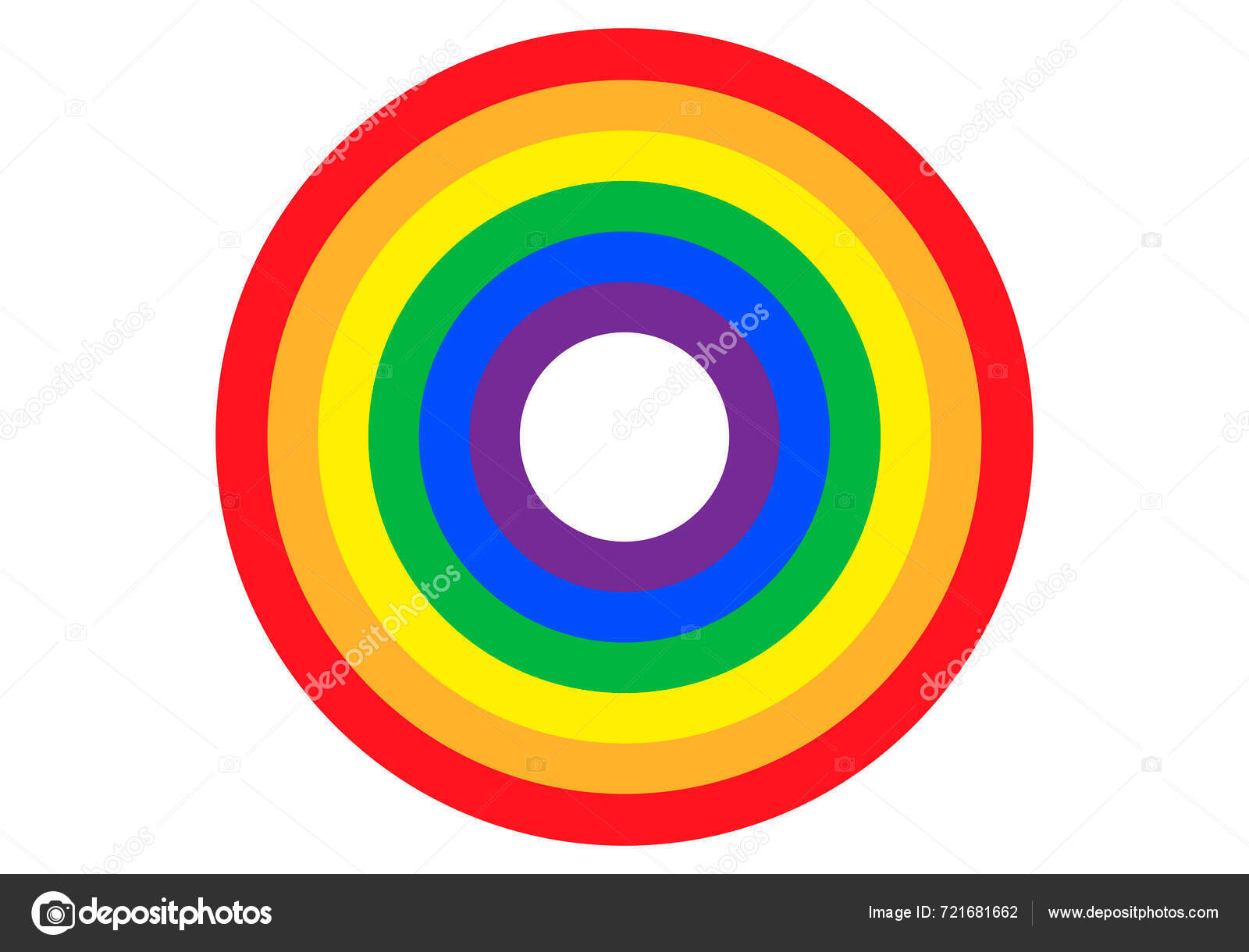 Lgbtq Pride Flag Background Circle Stock Vector by ©Gabrieuskal 721681662