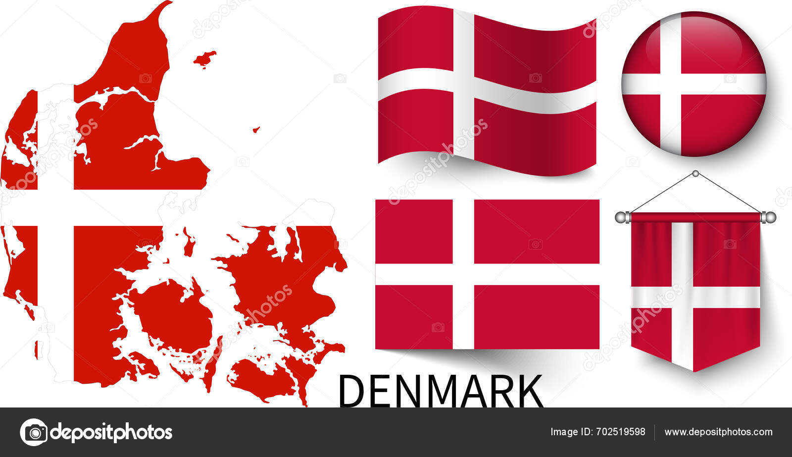 Image vectorielle Les Différents Schémas Des Drapeaux Nationaux ...