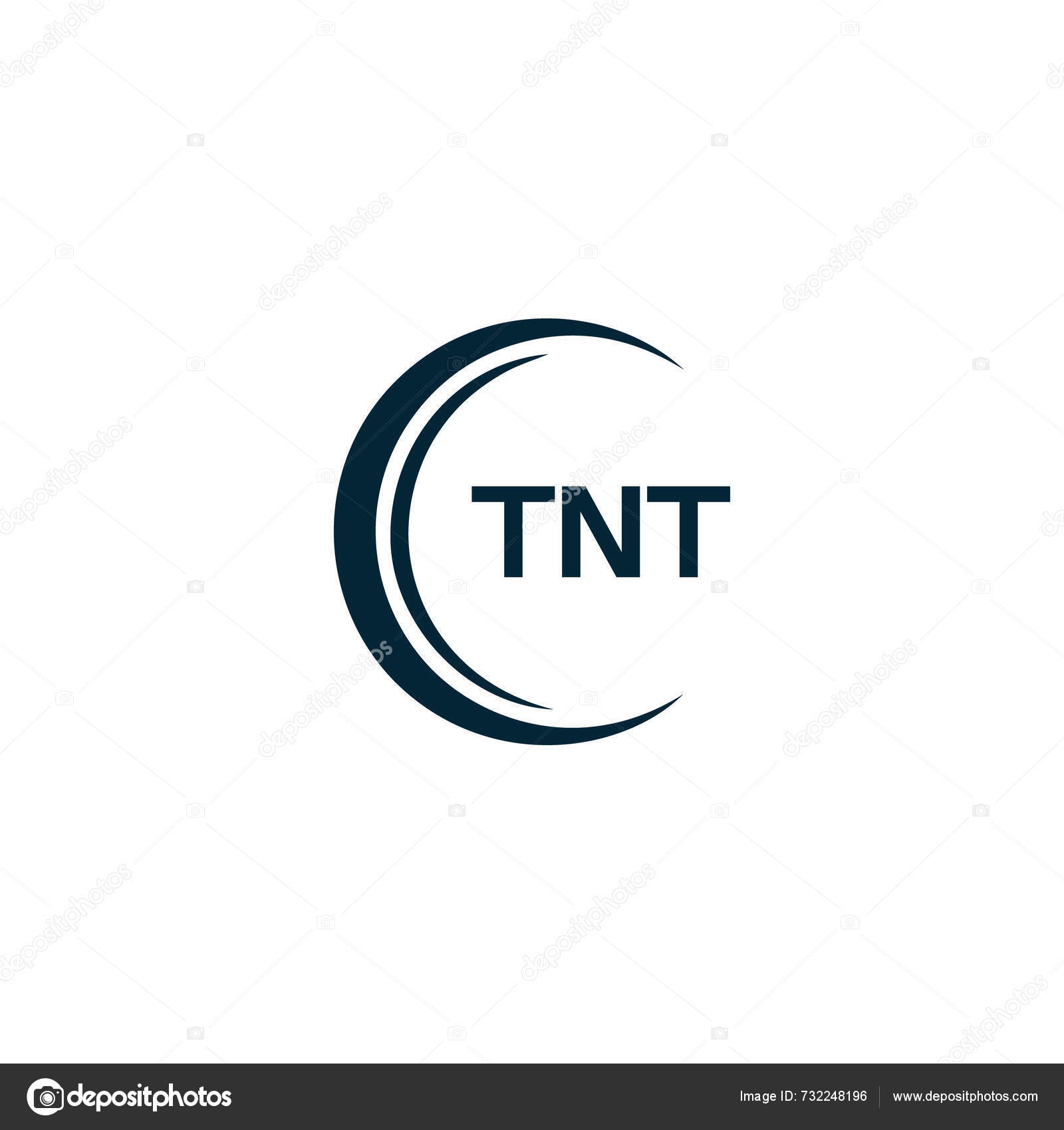 Tnt Logo Design White Tnt Letter Tnt Letter Logo Design — Stock Photo ...
