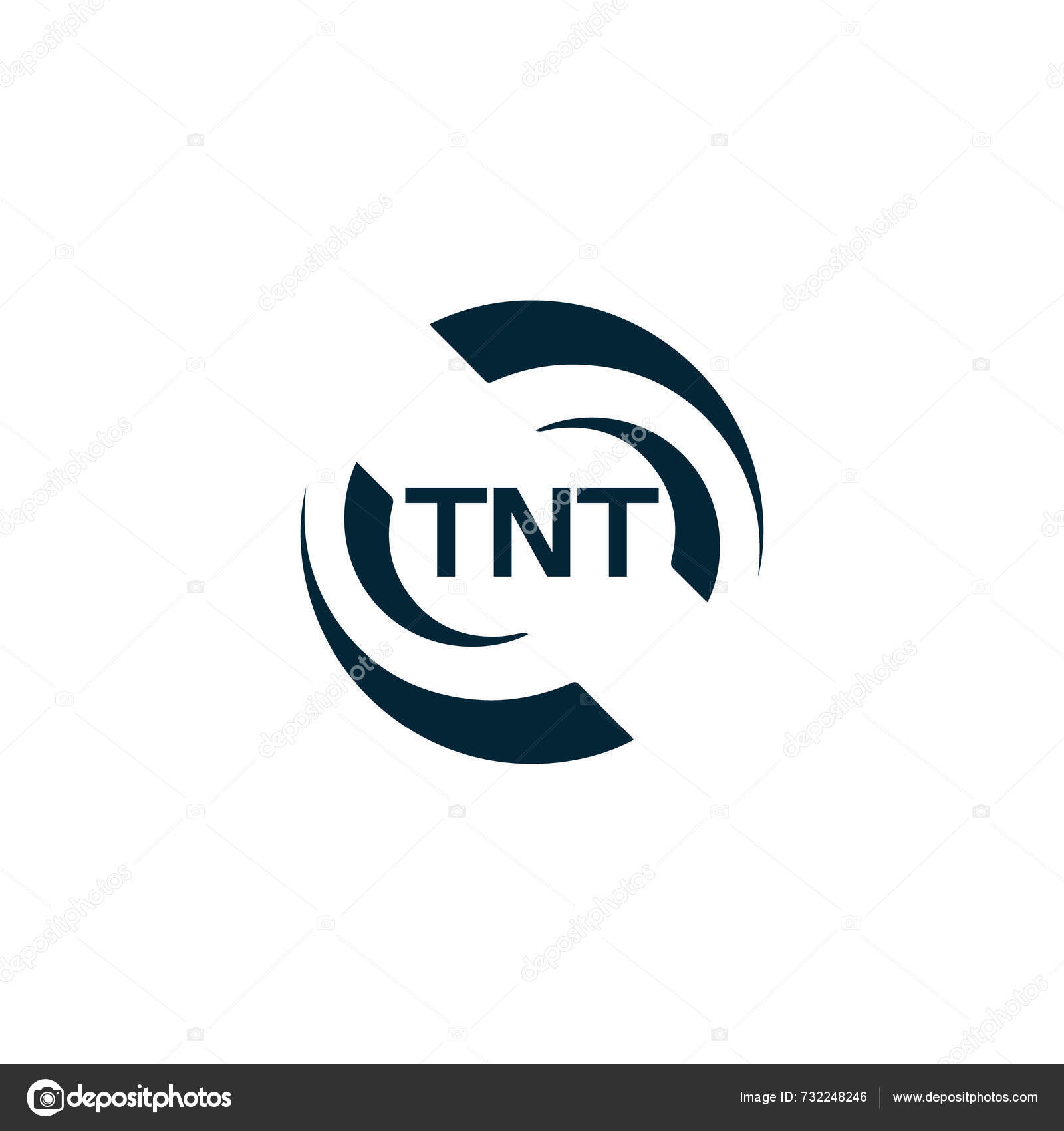 Tnt Logo Design White Tnt Letter Tnt Letter Logo Design — Stock Photo ...